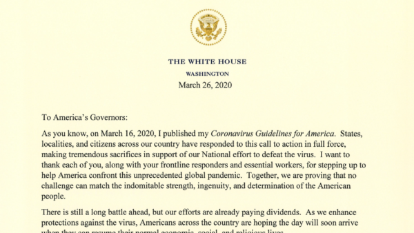 Letter To President Trump