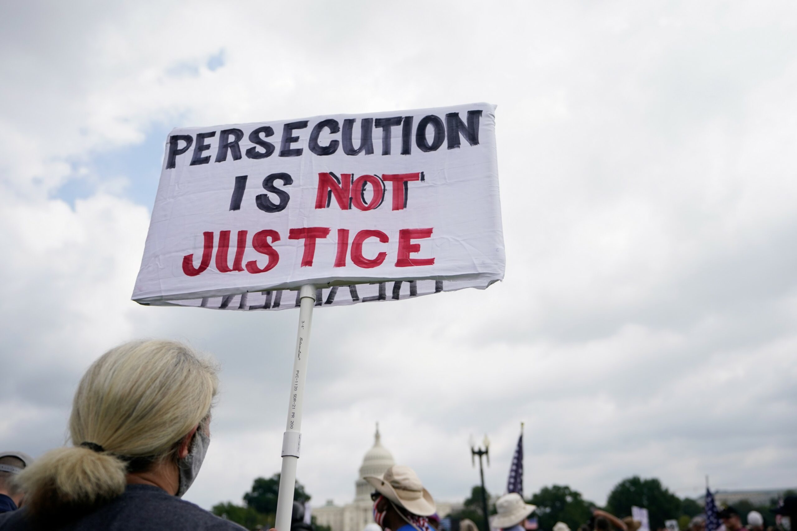 Small Crowd Shows Up To US Capitol For Uneventful Justice For J6 Rally