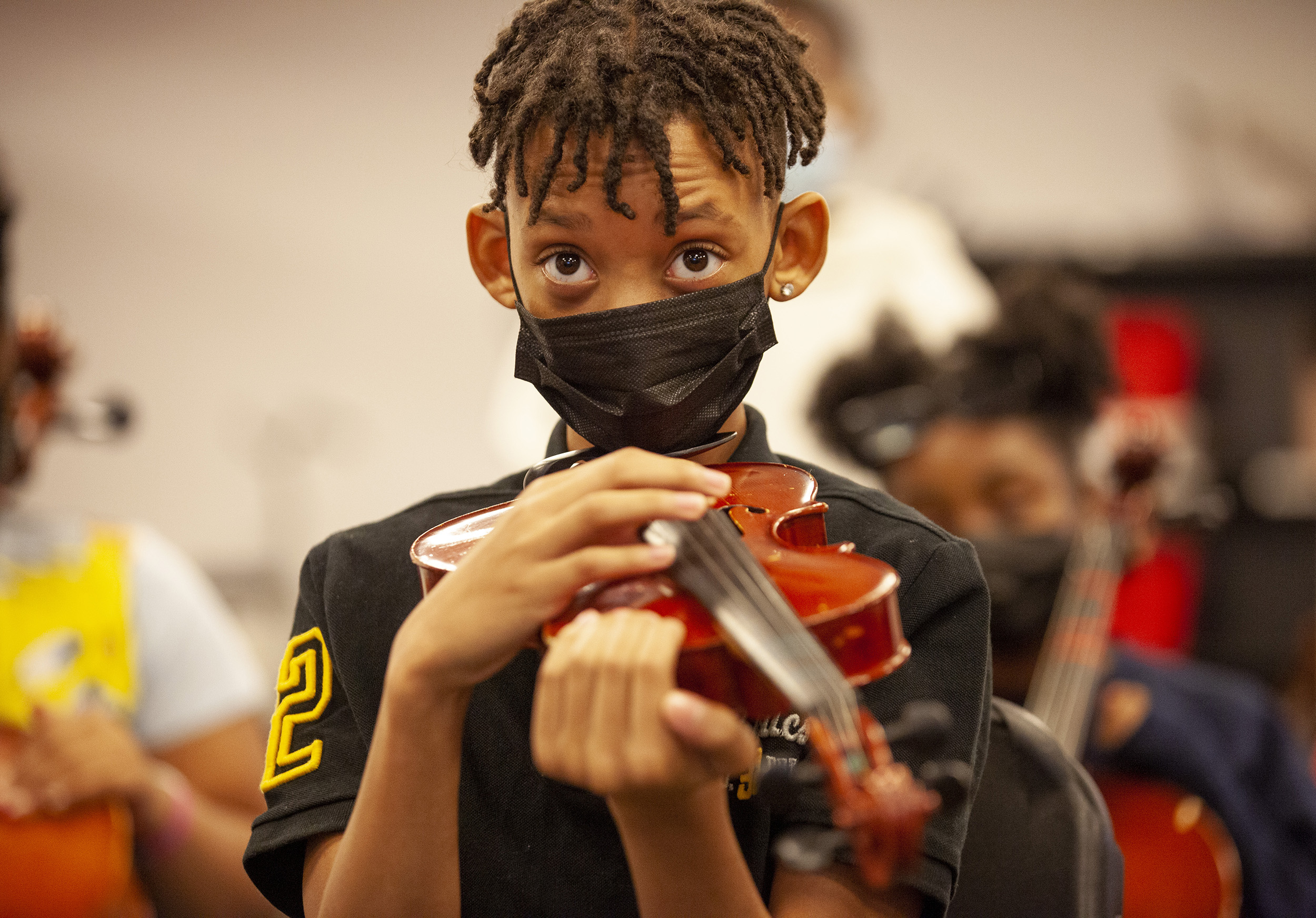 This 8th Grade Orchestra Class Finds Its Rhythm With In-Person Instruction