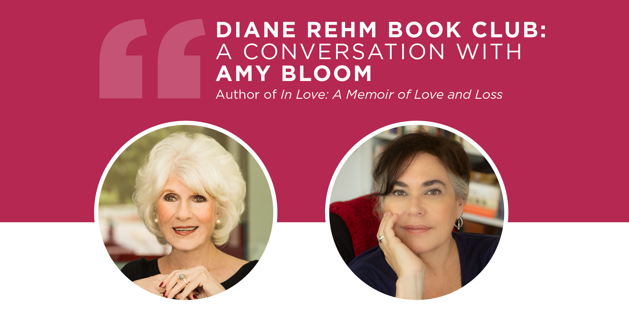 Diane Rehm Book Club: A Conversation With Amy Bloom | WAMU