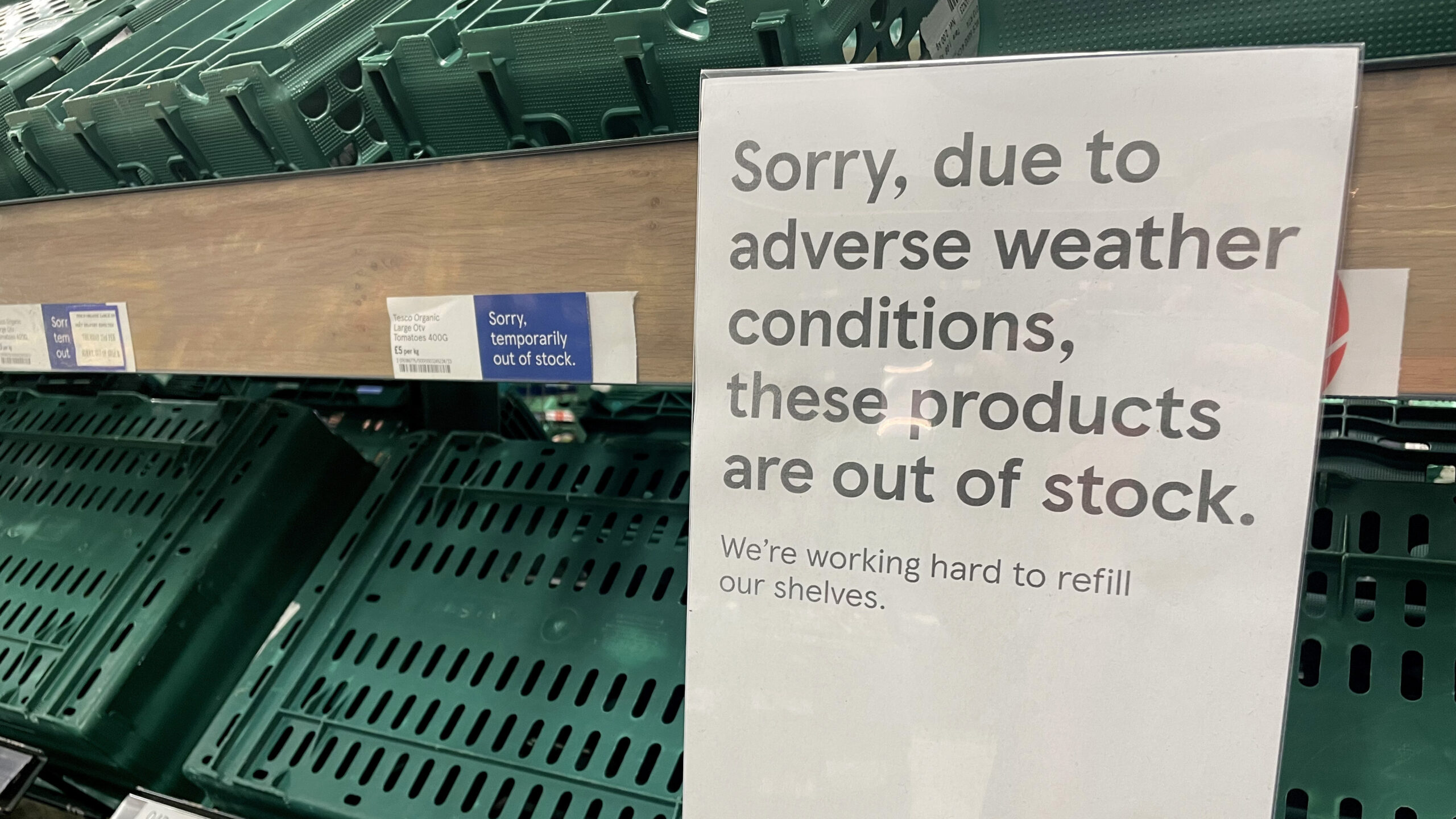 Many U.K. grocers limit some fruit and veggie sales as extreme weather ...